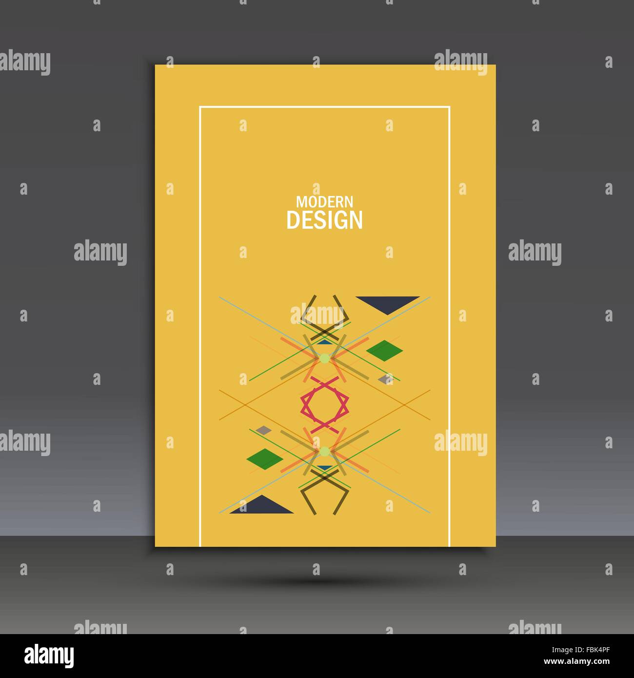 Templates geometric abstract design in A4. Modern vector background ...