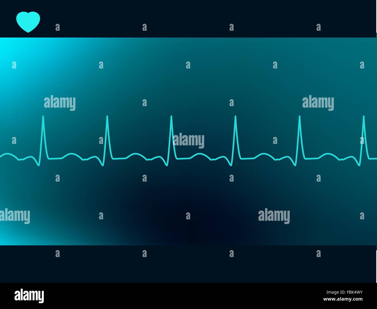 Abstract heart beats cardiogram. EPS 8 Stock Vector Image & Art - Alamy