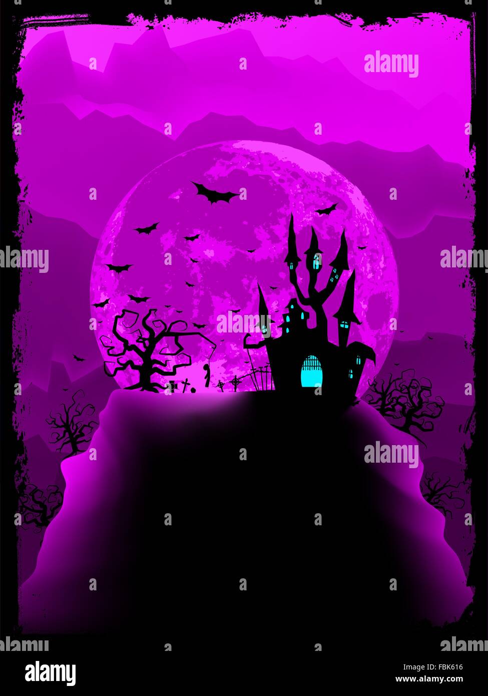 Full moon lights dark Stock Vector Images - Alamy
