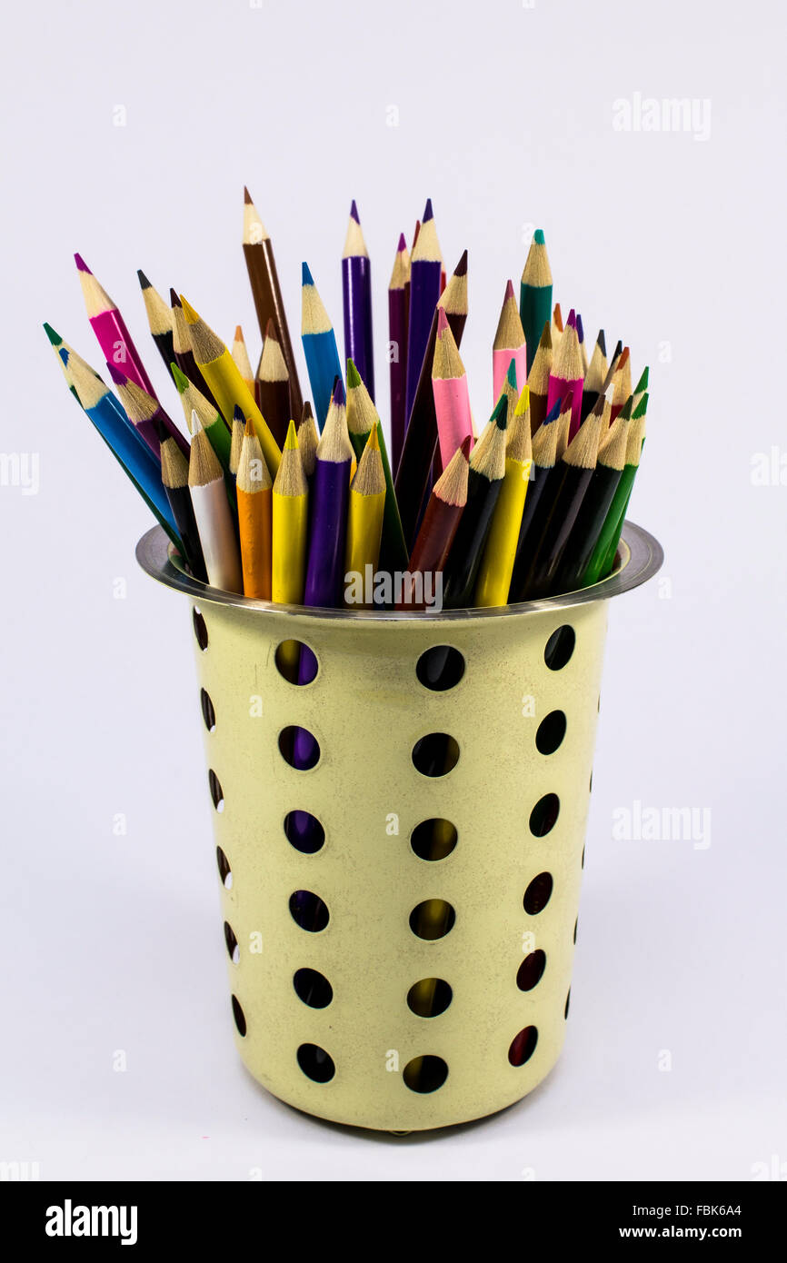 Pot of pencils hi-res stock photography and images - Alamy