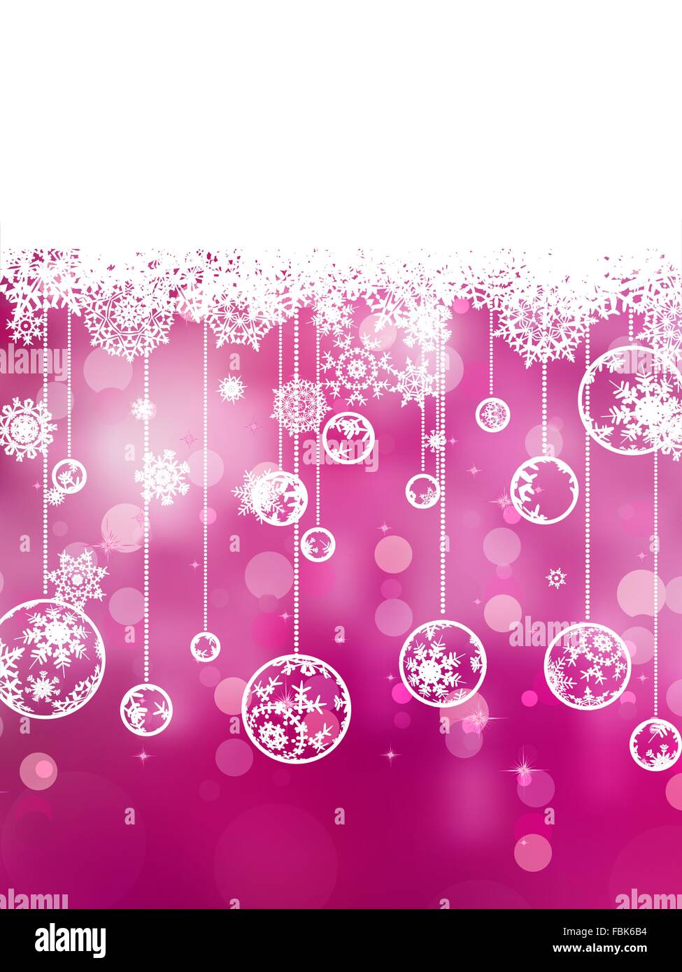 Pink background with snowflakes. EPS 8 Stock Vector Image & Art - Alamy