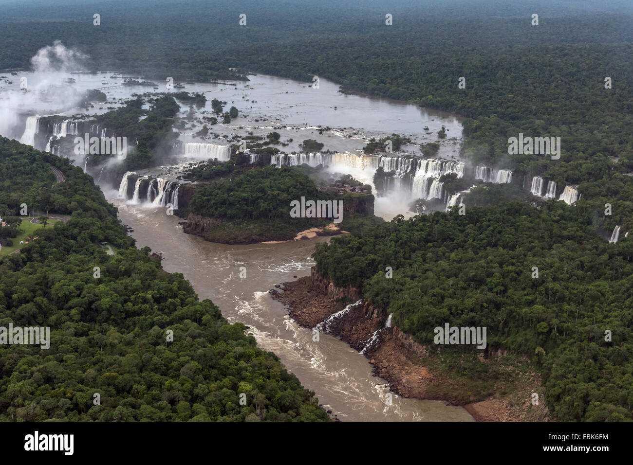 Aerial view iguazu falls waterfalls hi-res stock photography and images ...