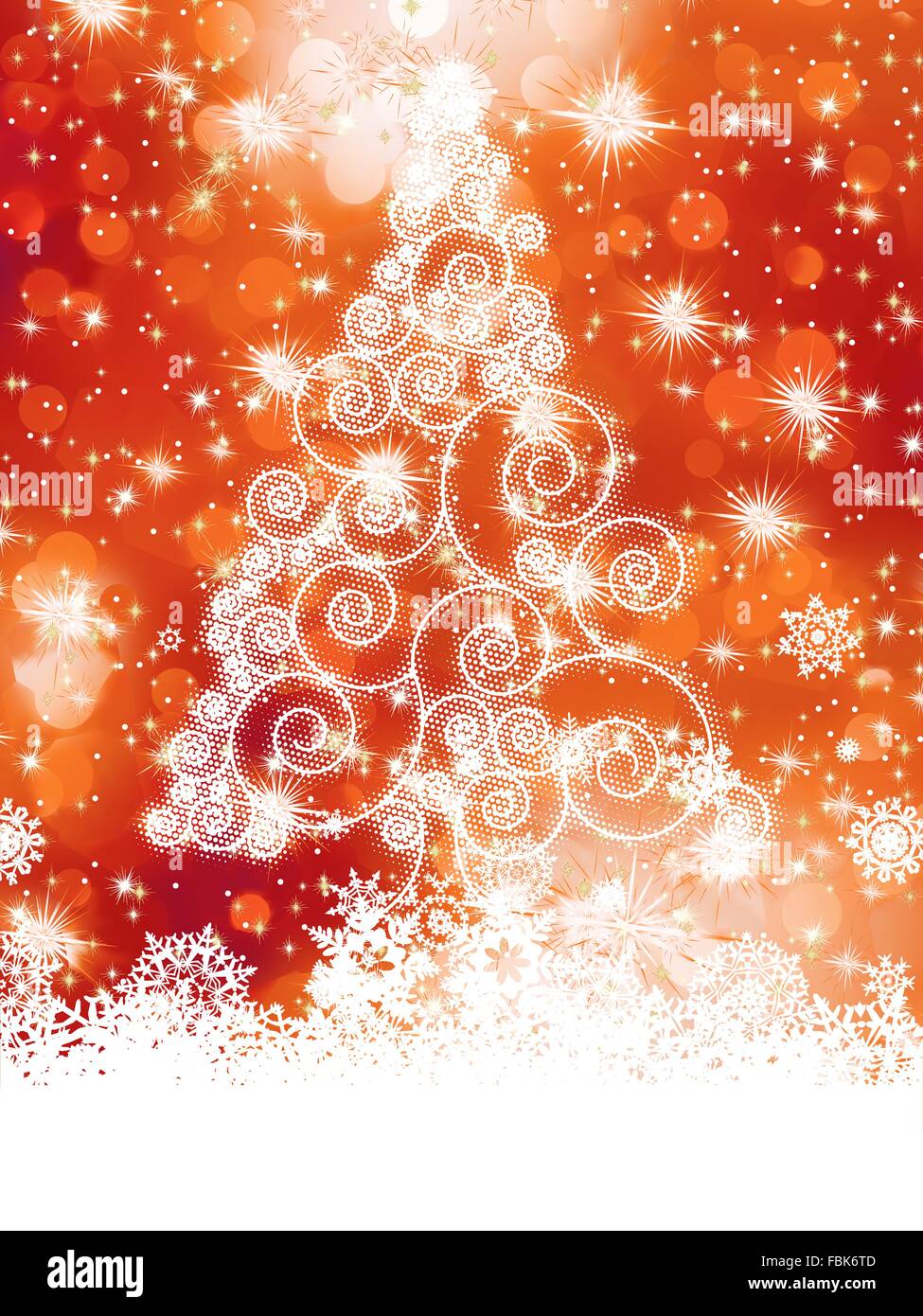 White christmas tree on abstract light. EPS 8 Stock Vector Image & Art ...