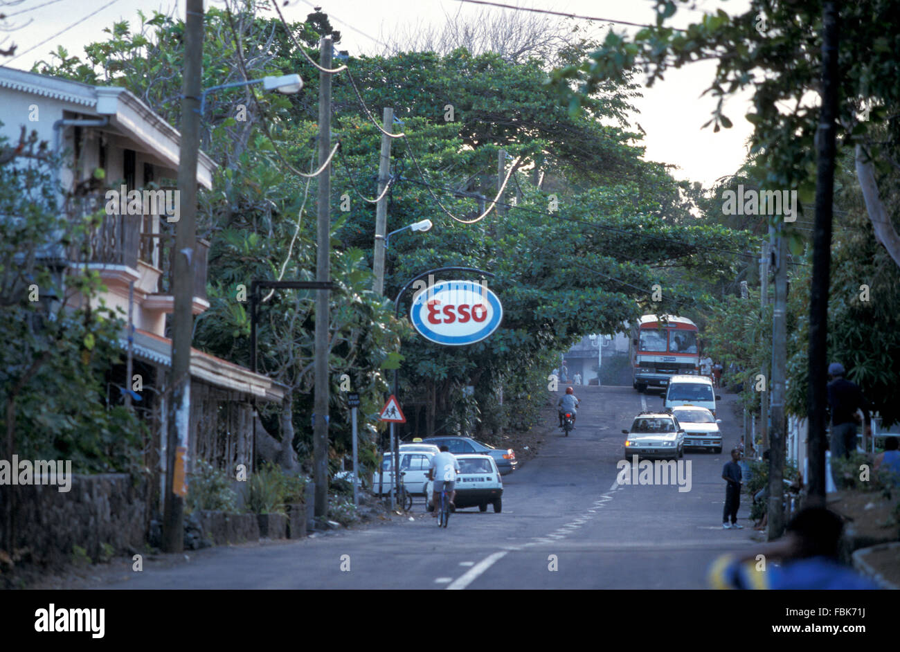Road on the island of Mauritius Stock Photo - Alamy