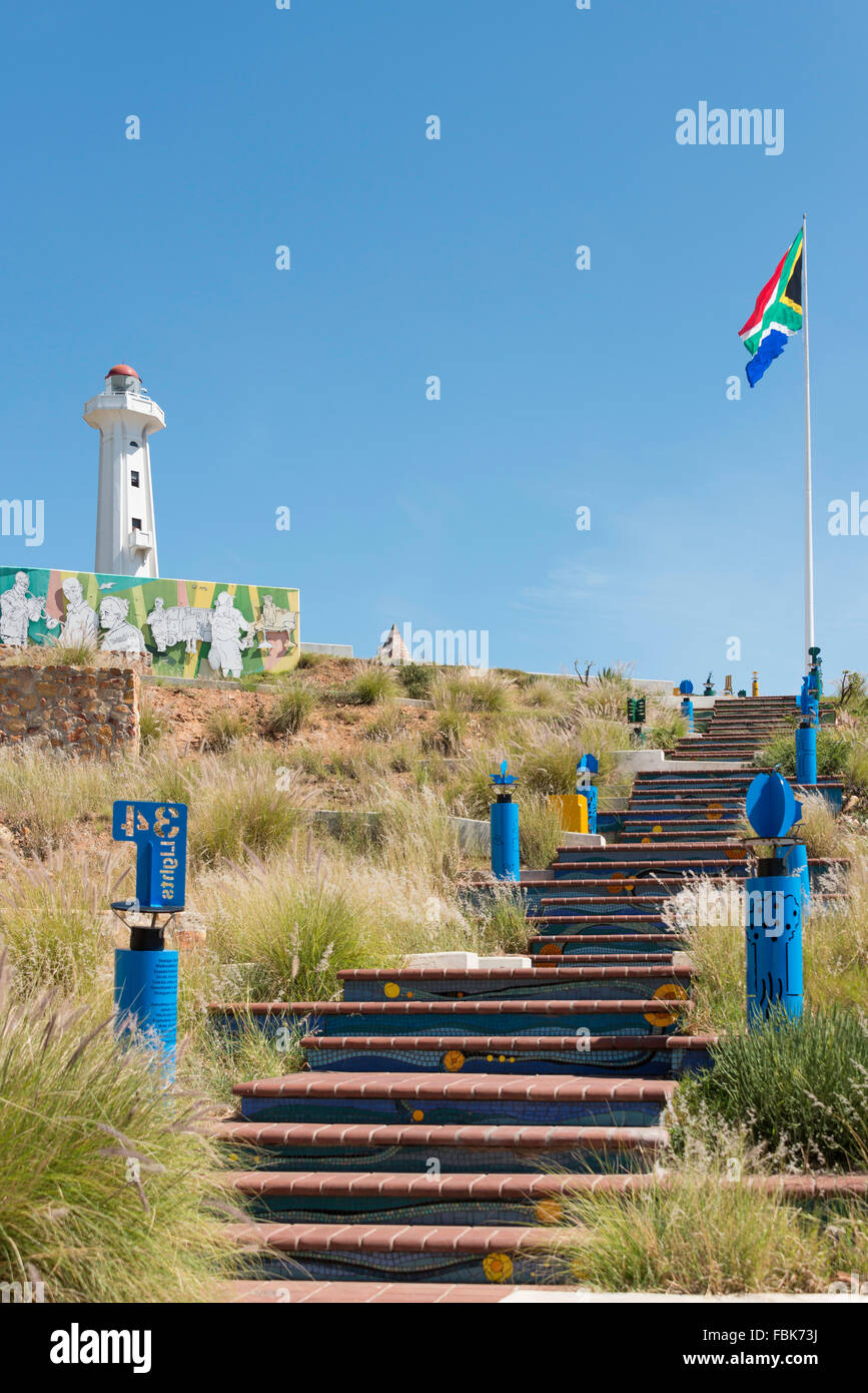 Steps to The Donkin Reserve and Lighthouse, Port Elizabeth, Nelson ...