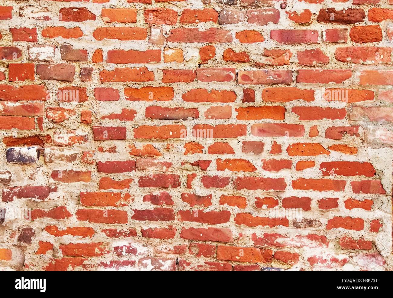 Red old brick wal, texture grunge background Stock Photo - Alamy