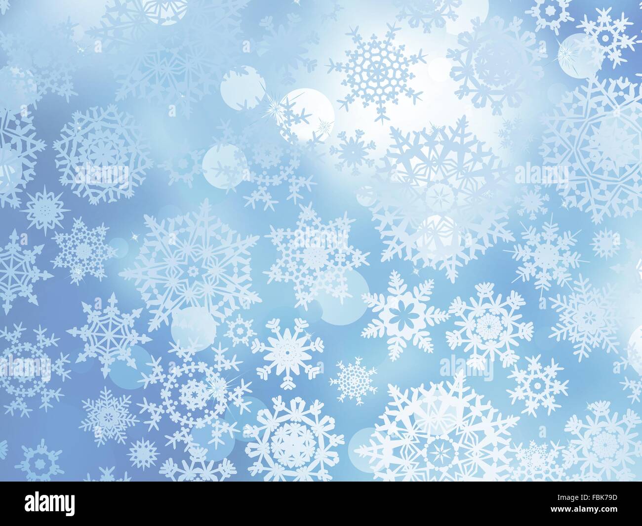 Blue Christmas with snowflakes. EPS 10 Stock Vector Image & Art - Alamy