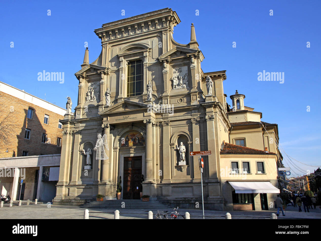 The church of San Bartolomeo (Chiesa di San Bartolomeo) in Bergamo ...