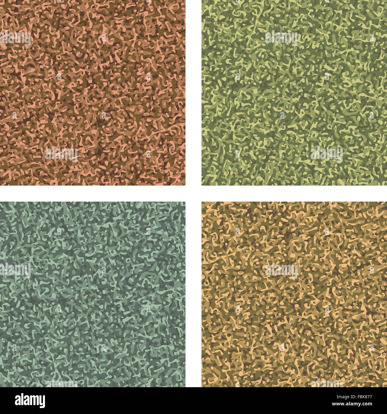 Classic camouflage pattern four colorways. EPS 8 Stock Vector Image ...