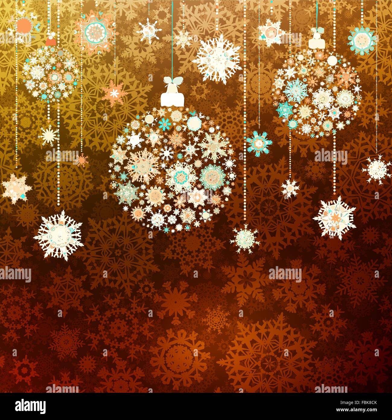 Gold christmas vector illustration. EPS 10 Stock Vector Image & Art - Alamy