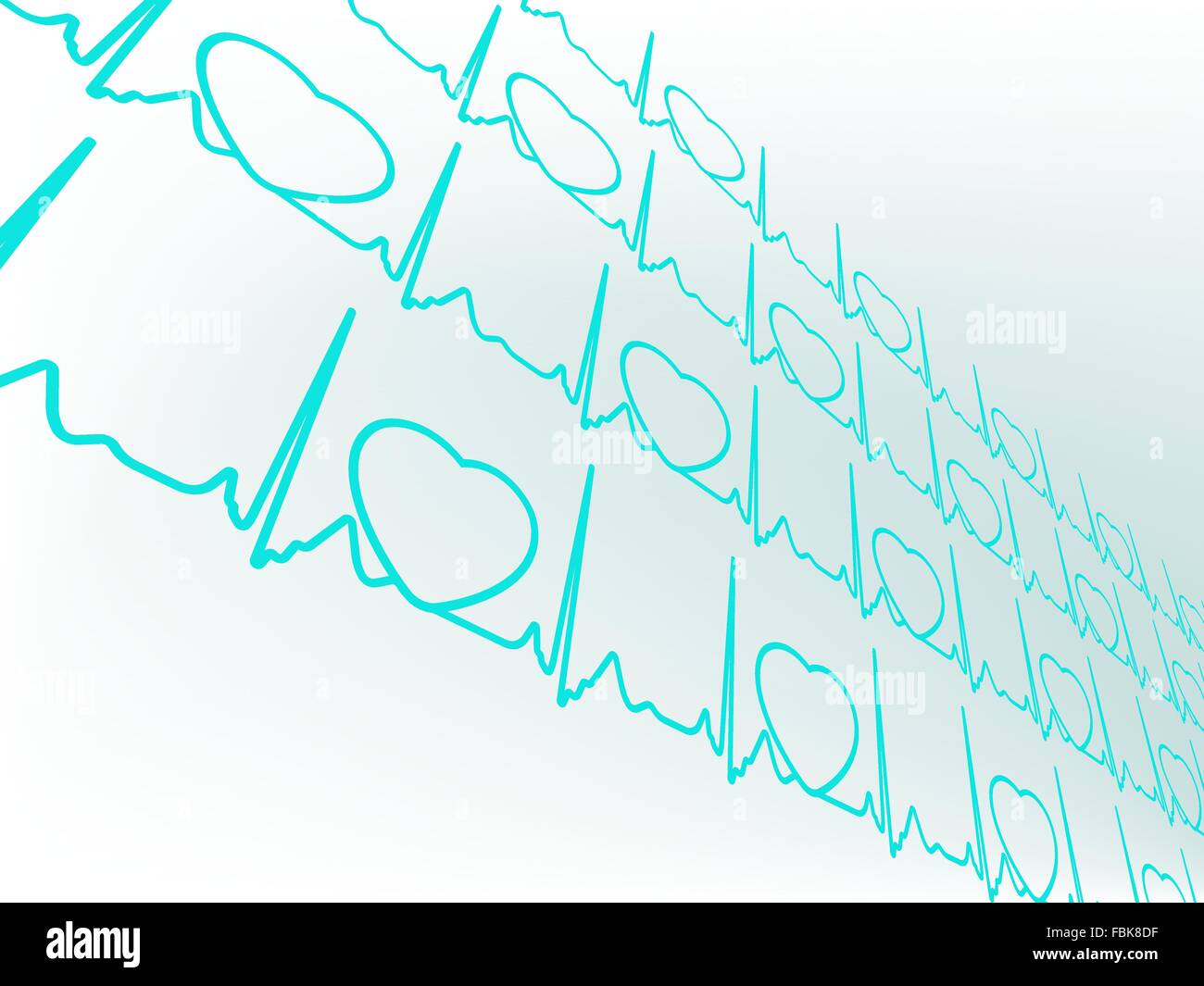 Separate group heart cardiogram. EPS 8 Stock Vector Image & Art - Alamy