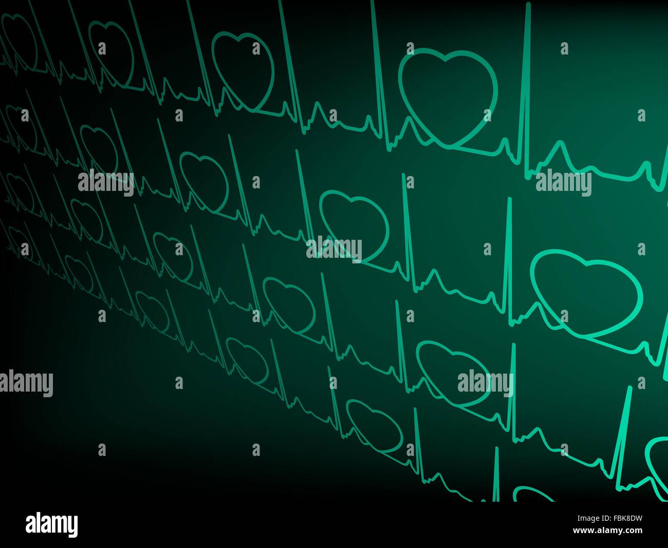 ECG tracing monitor. EPS 8 Stock Vector Image & Art - Alamy