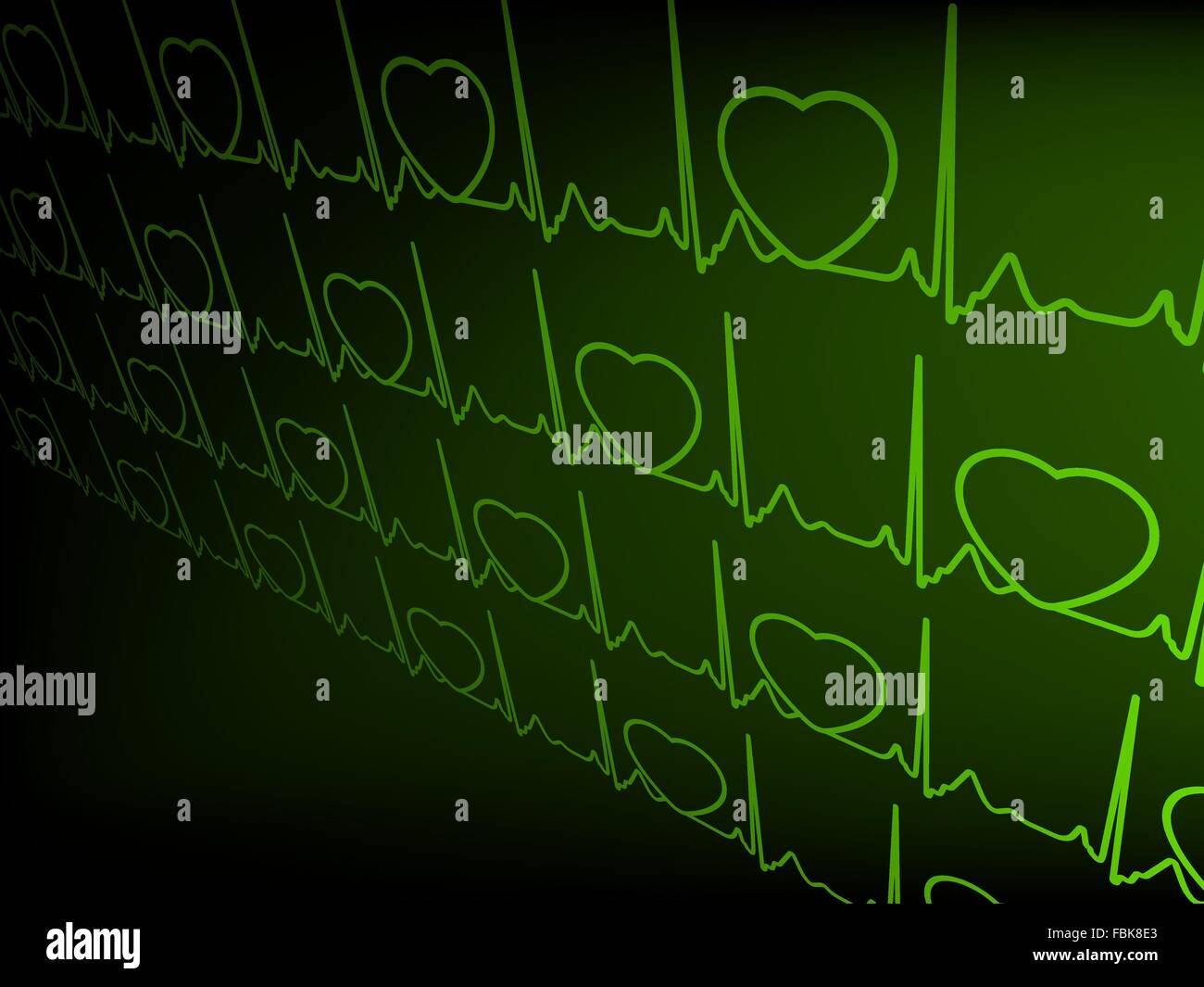 Abstract heart beats cardiogram. EPS 8 Stock Vector Image & Art - Alamy