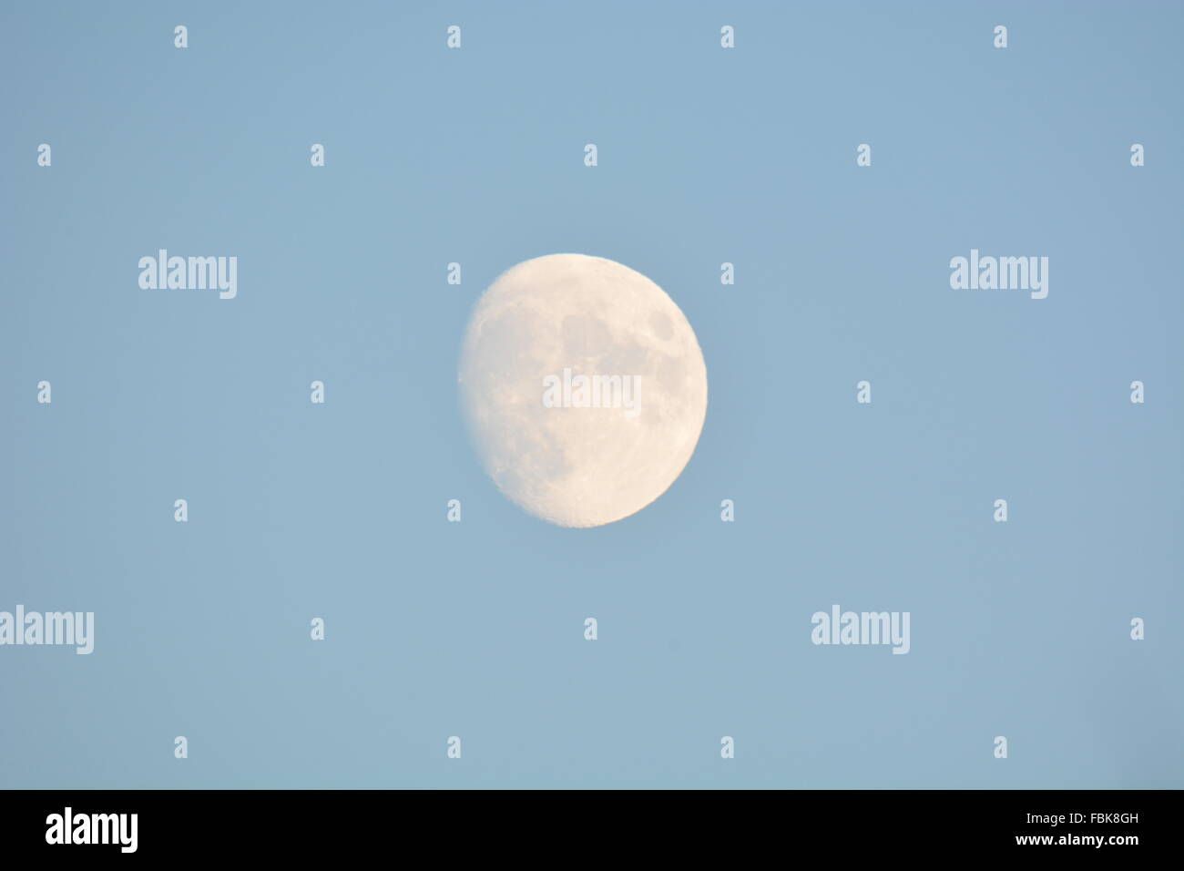 Moon Blue Sky Stock Photo - Alamy