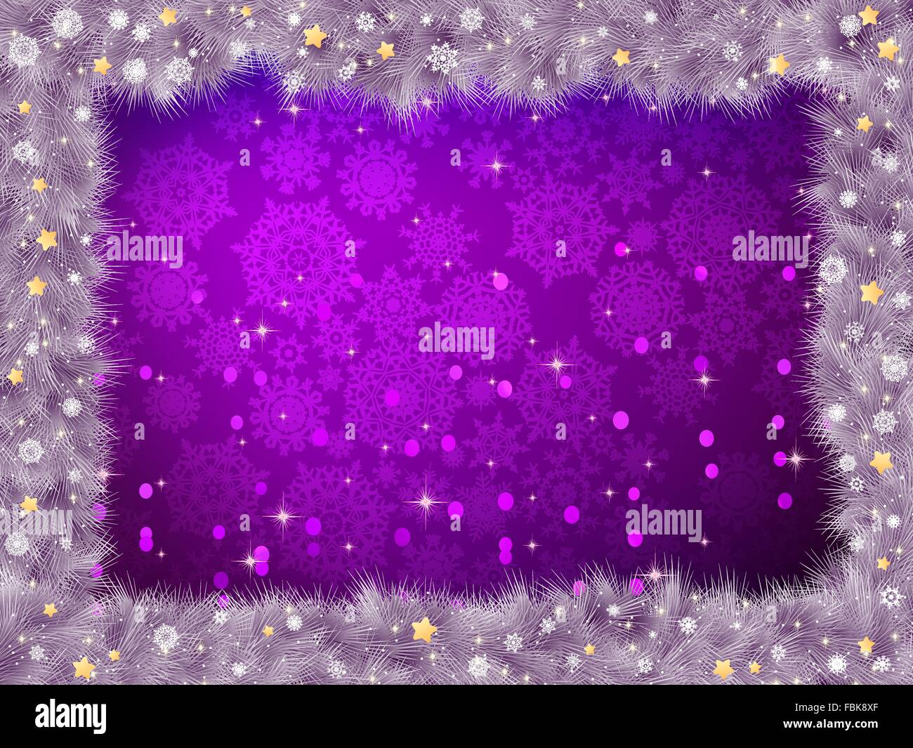 Christmas glitter card fir Stock Vector Images - Alamy