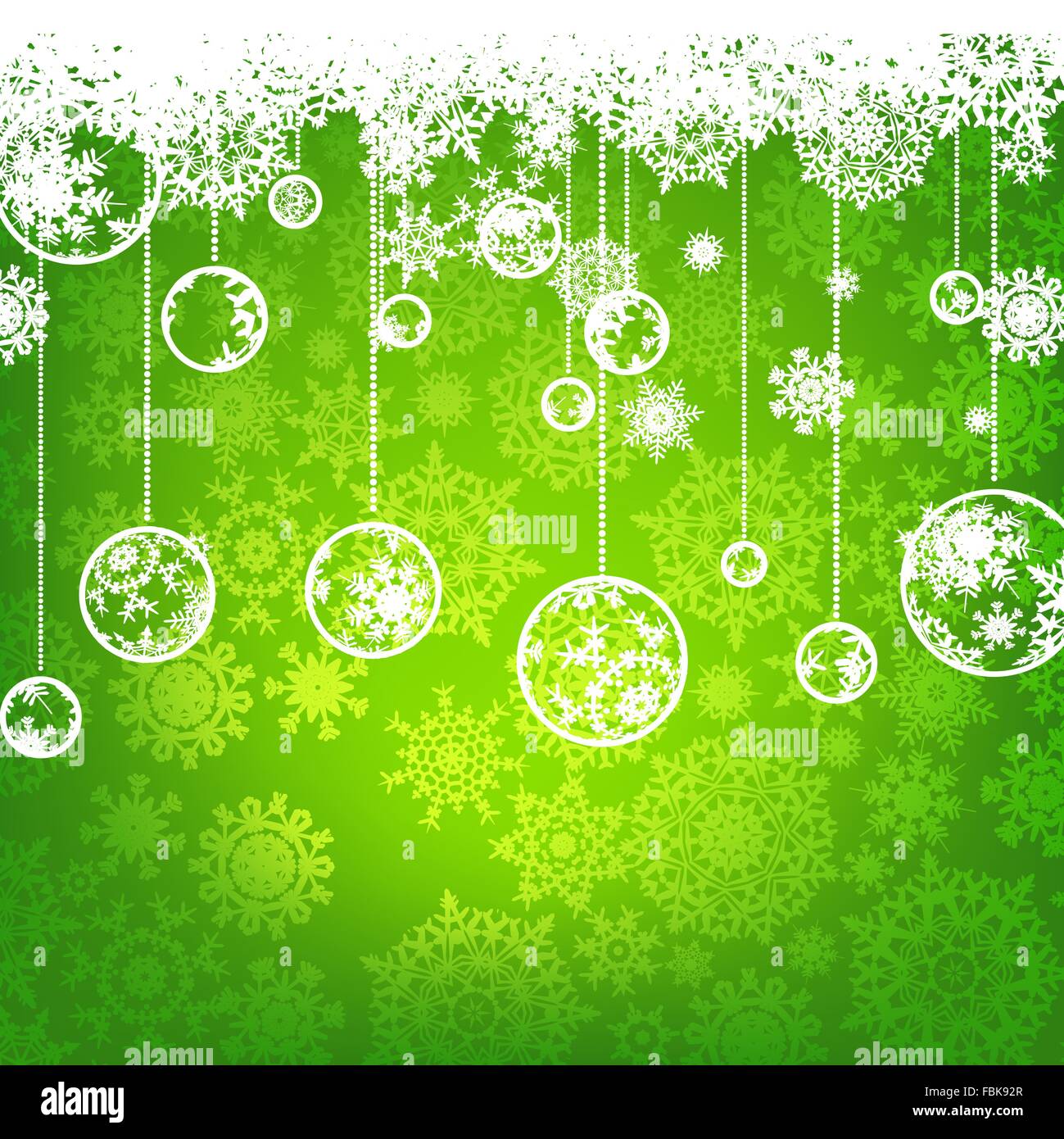 Beautiful green Christmas card. EPS 8 Stock Vector Image & Art - Alamy