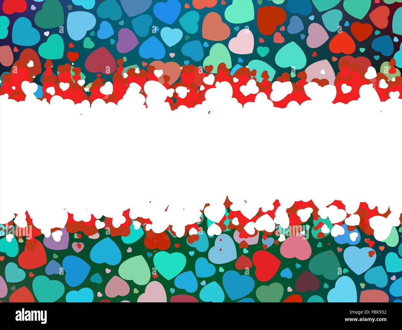 Beautiful colorful heart shape background. EPS 8 Stock Vector Image ...