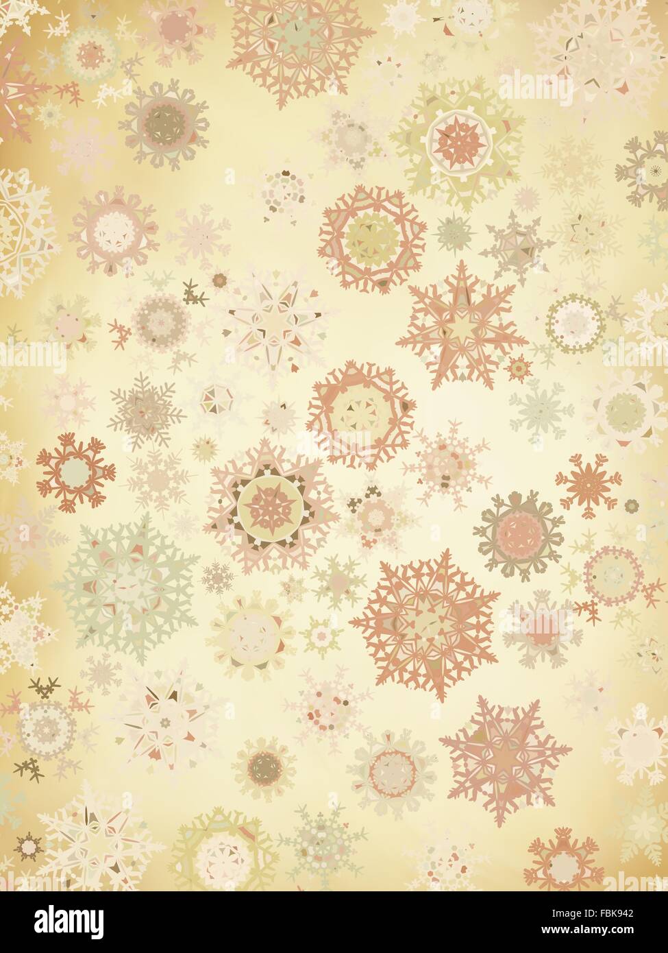 Retro Snowflakes card background. EPS 8 Stock Vector Image & Art - Alamy