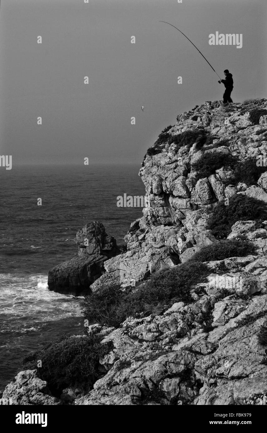 On edge cliffs Black and White Stock Photos & Images - Alamy