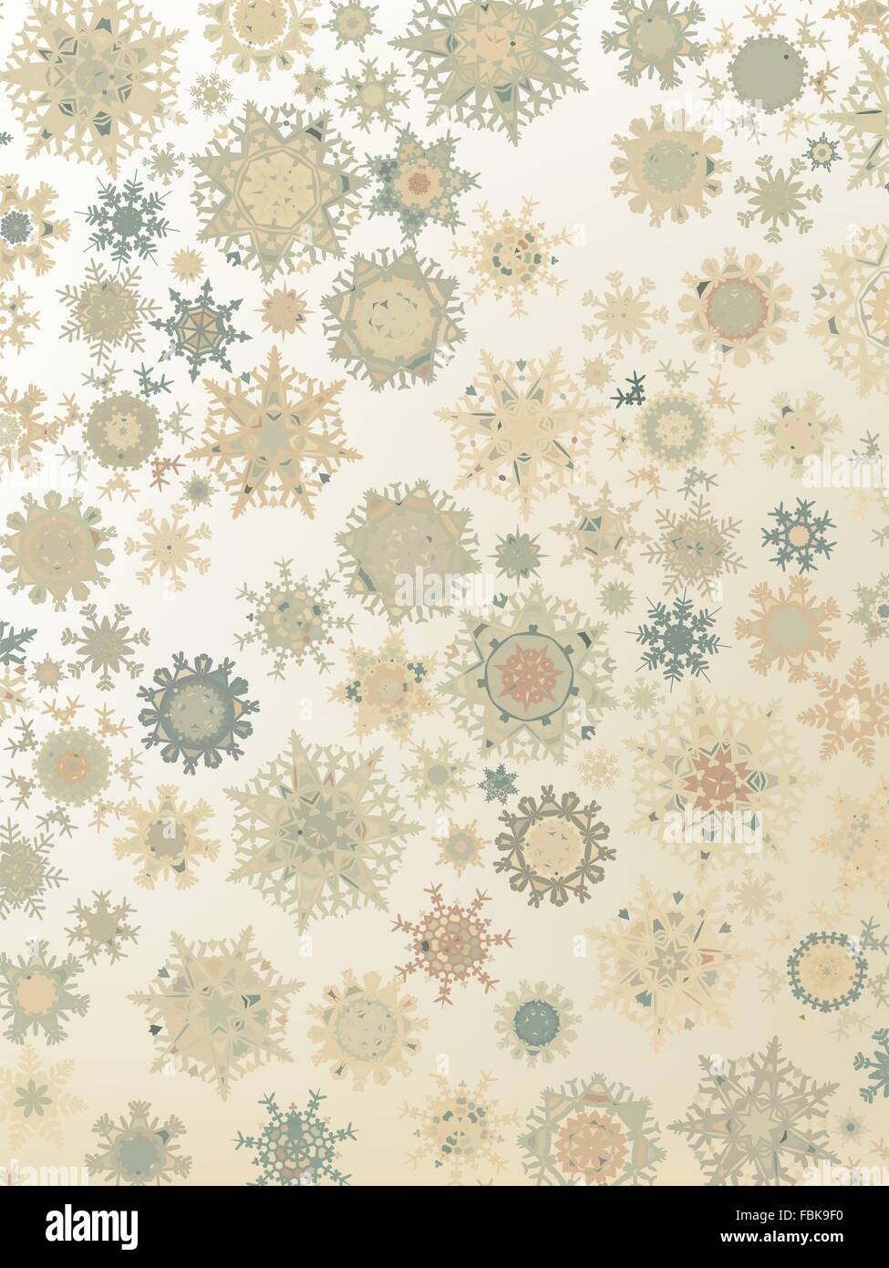 Template Retro Snowflakes background. EPS 8 Stock Vector Image & Art ...