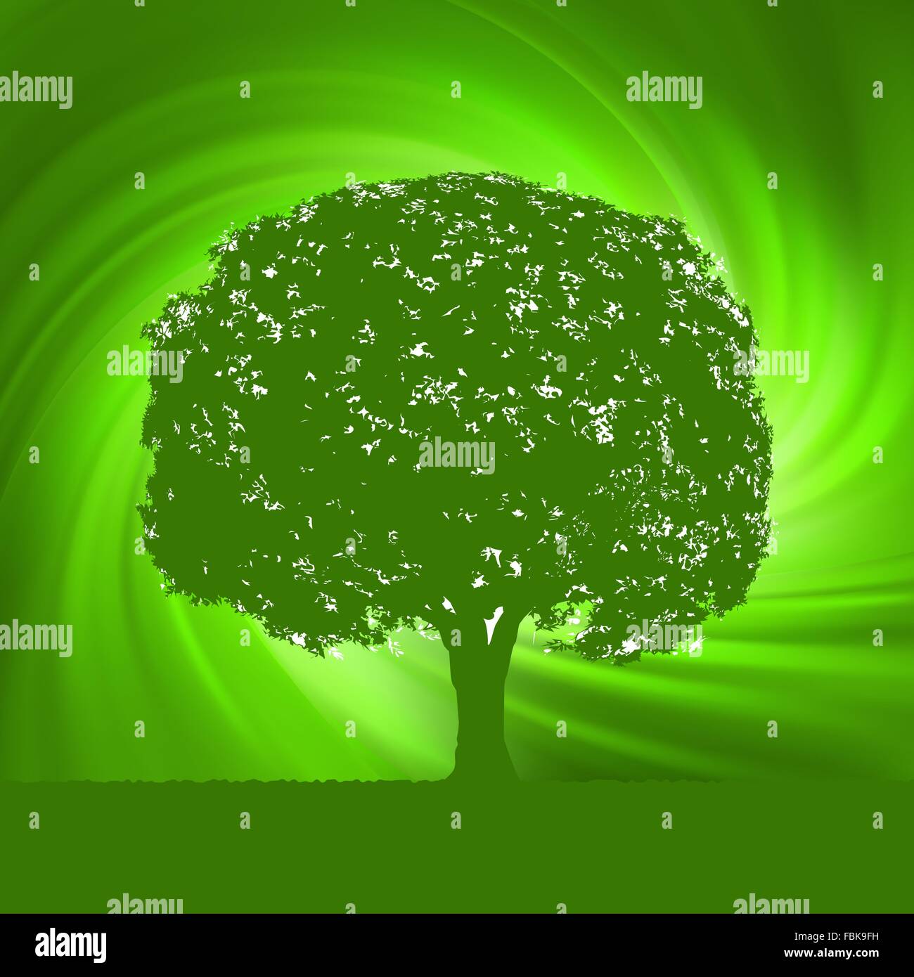 Abstract Swirly Tree nature template. EPS 8 Stock Vector Image & Art ...