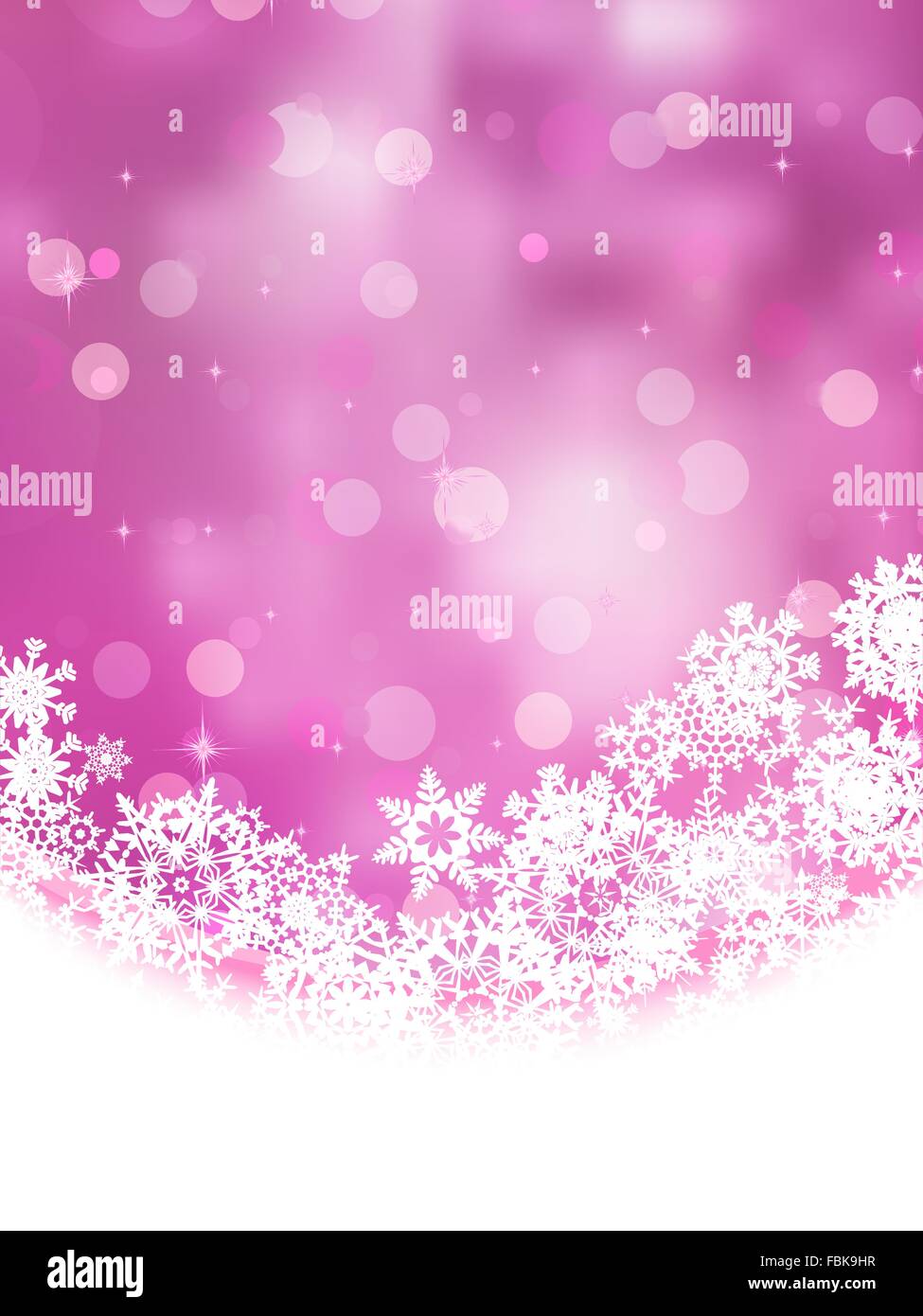 Pink background with snowflakes. EPS 8 Stock Vector Image & Art - Alamy