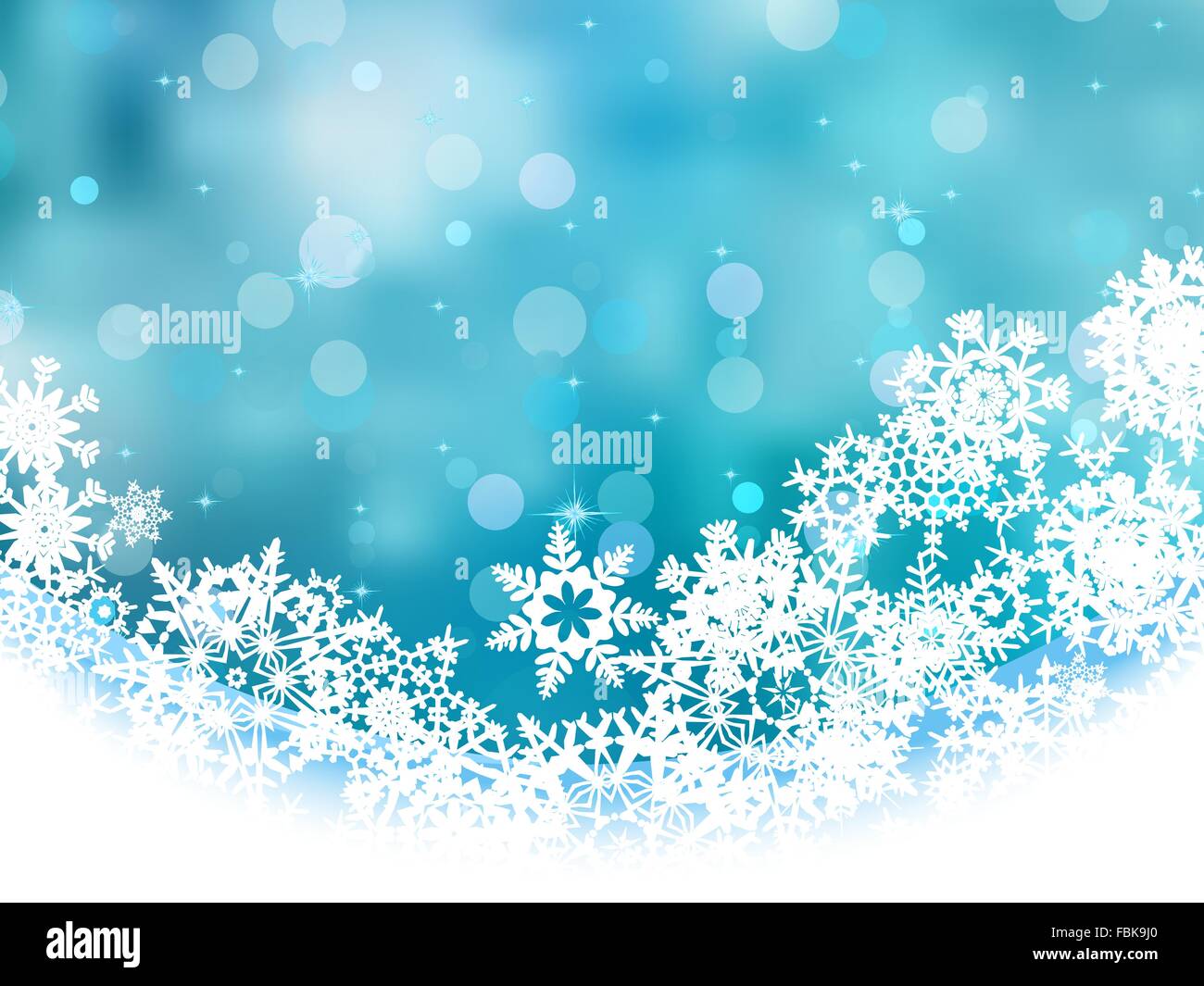 Blue background with snowflakes. EPS 8 Stock Vector Image & Art - Alamy