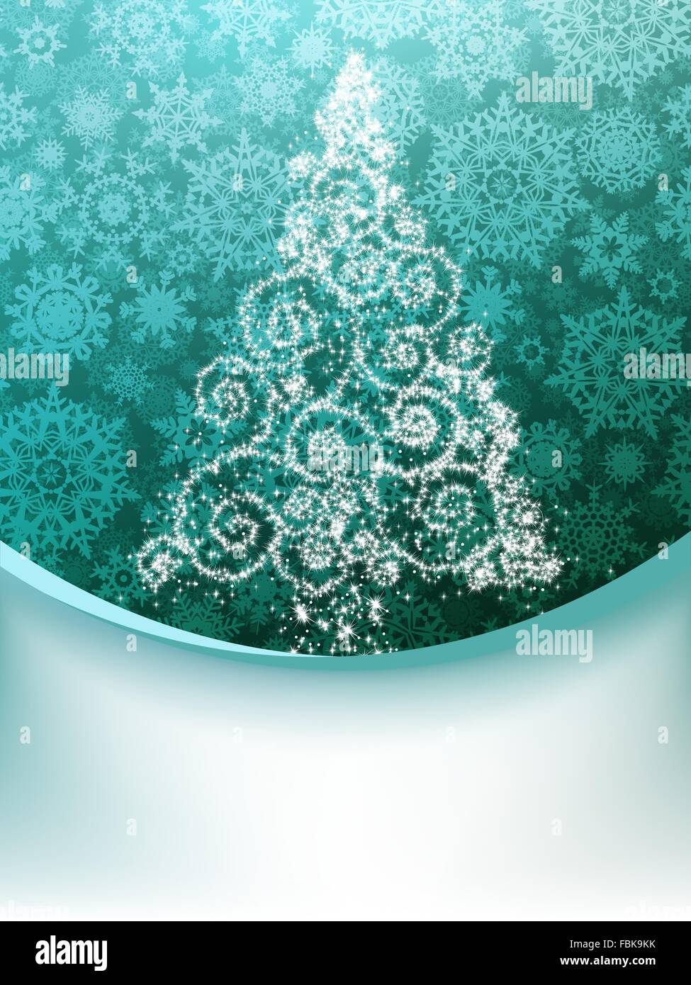 Christmas Tree, Greeting Card. EPS 8 Stock Vector Image & Art - Alamy