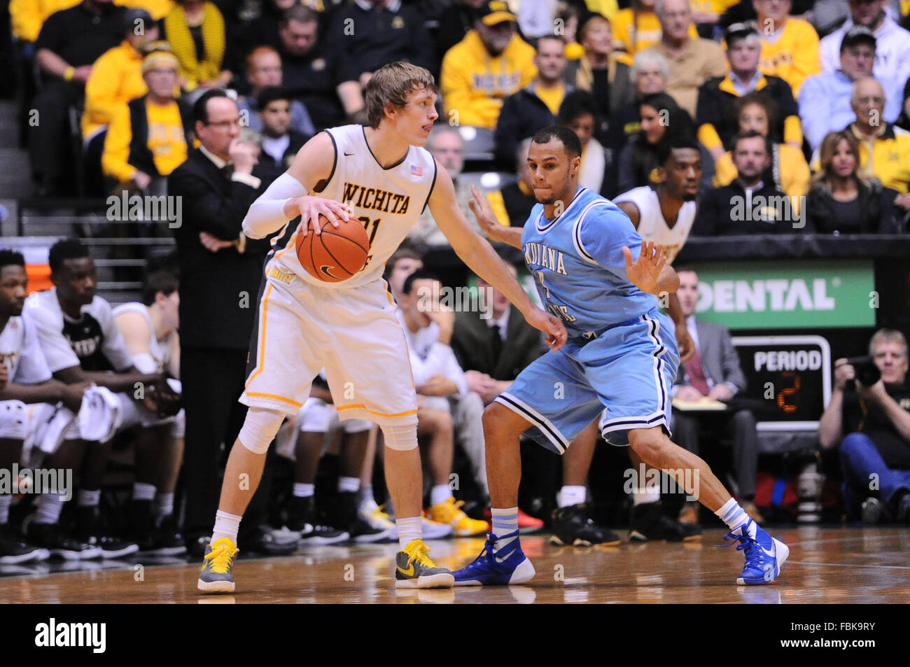 Wichita, Kansas, USA. 17th Jan, 2016. Wichita State Shockers guard Ron ...