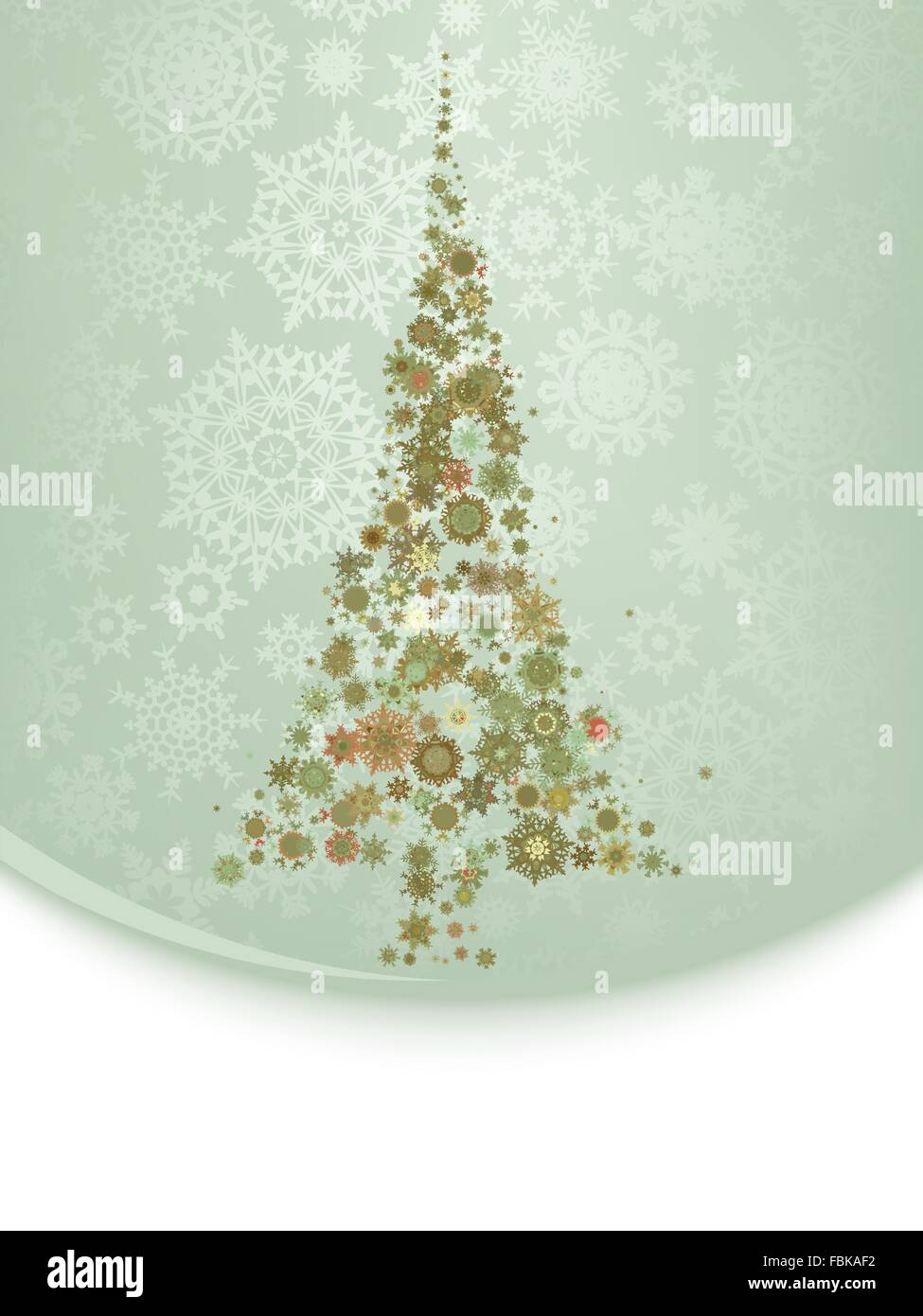 Decorated christmas tree toys white Stock Vector Images - Alamy