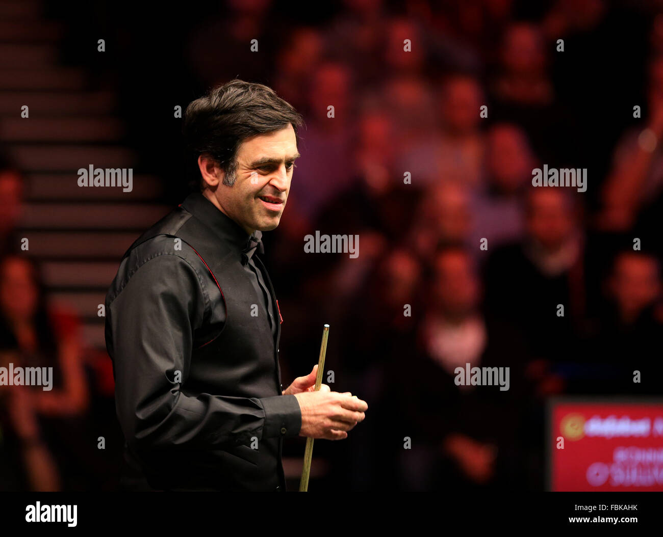 London, UK. 17th Jan, 2016. Ronnie O'Sullivan of England competes ...
