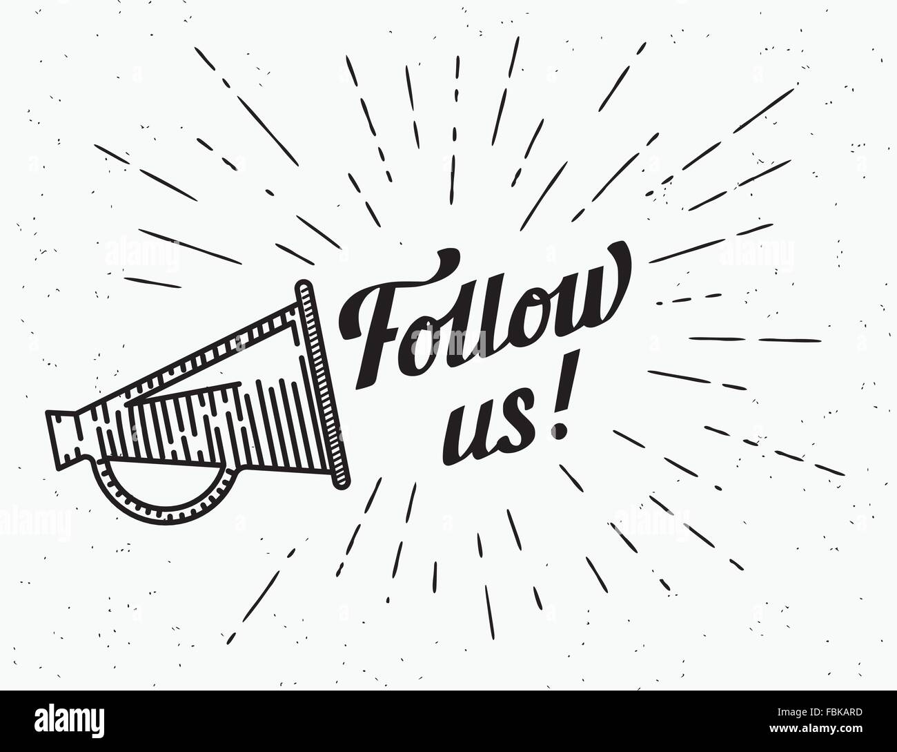 Follow me poster Cut Out Stock Images & Pictures - Alamy