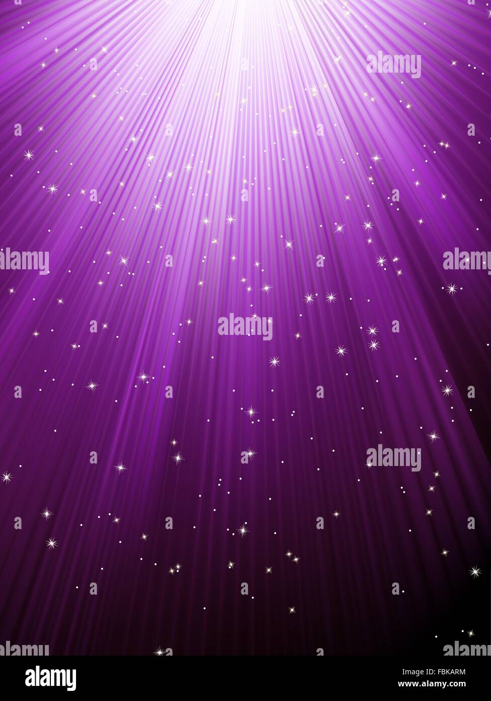Stars are falling on purple luminous rays. EPS 8 Stock Vector Image ...