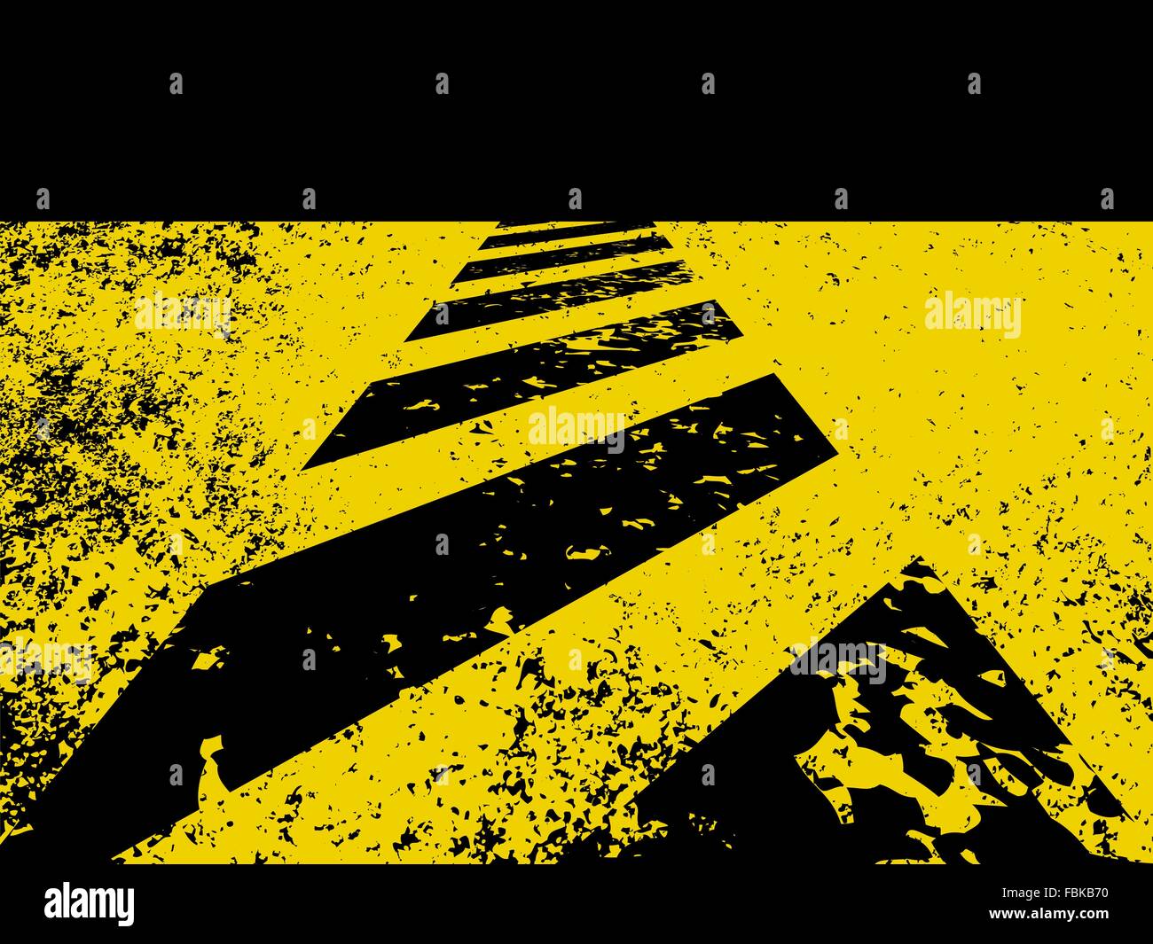 A grungy and worn hazard stripes texture. EPS 8 Stock Vector Image ...