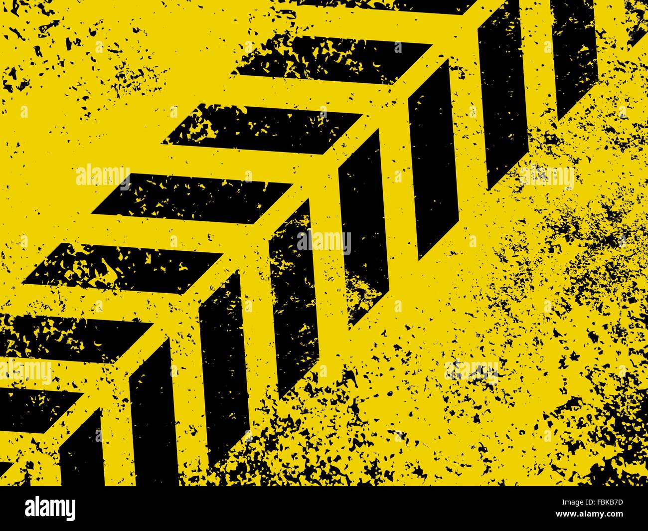 A grungy and worn hazard stripes texture. EPS 8 Stock Vector Image ...