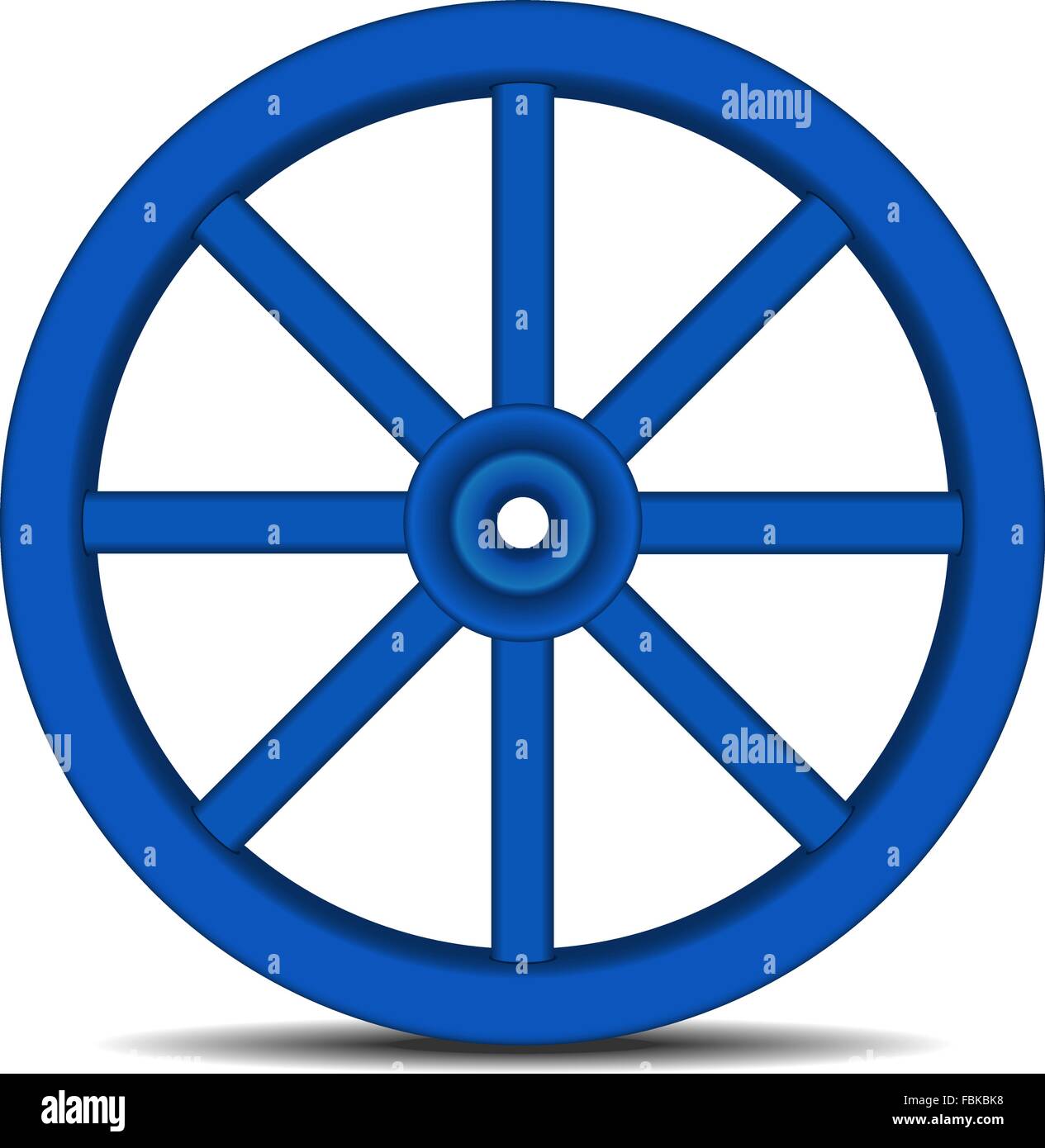 Vintage wooden wheel with shadow Stock Vector Image & Art - Alamy