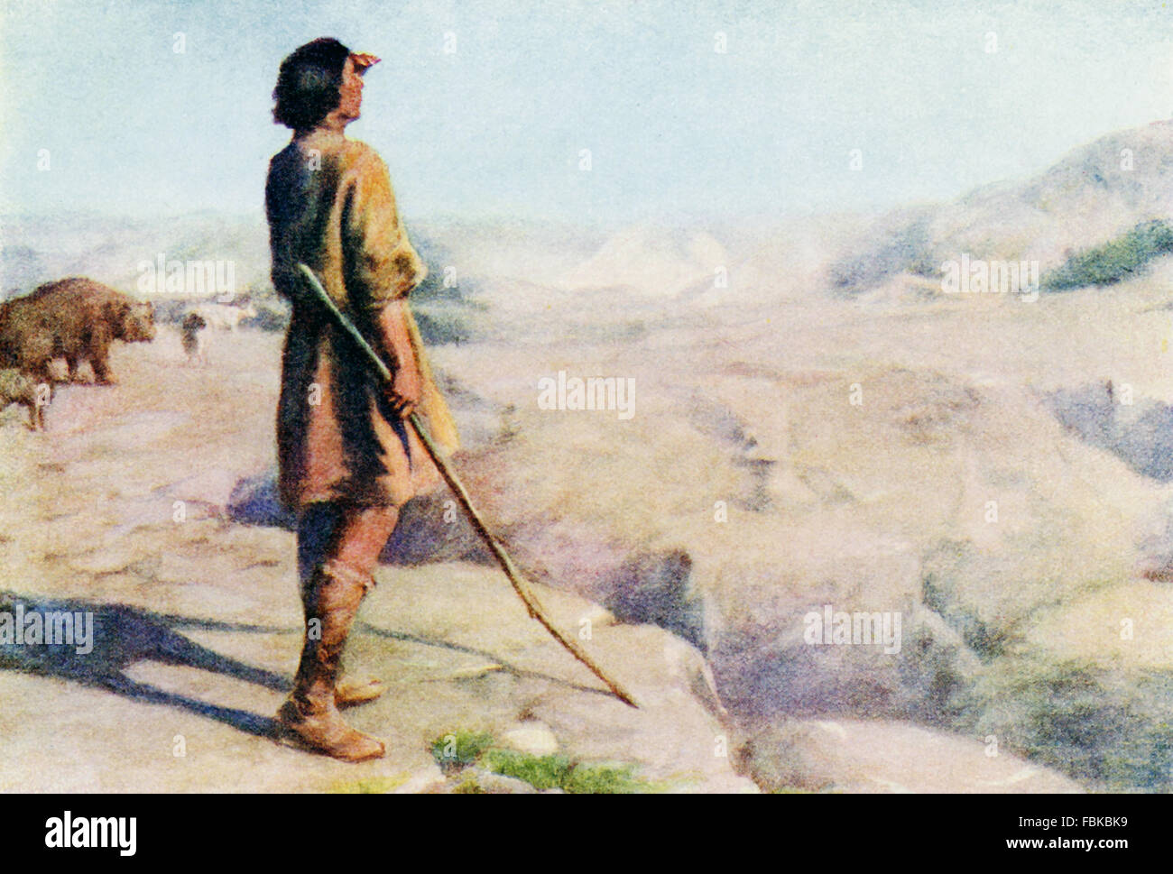 The caption for this illustration reads: Mount Shar where Milosh, the ...