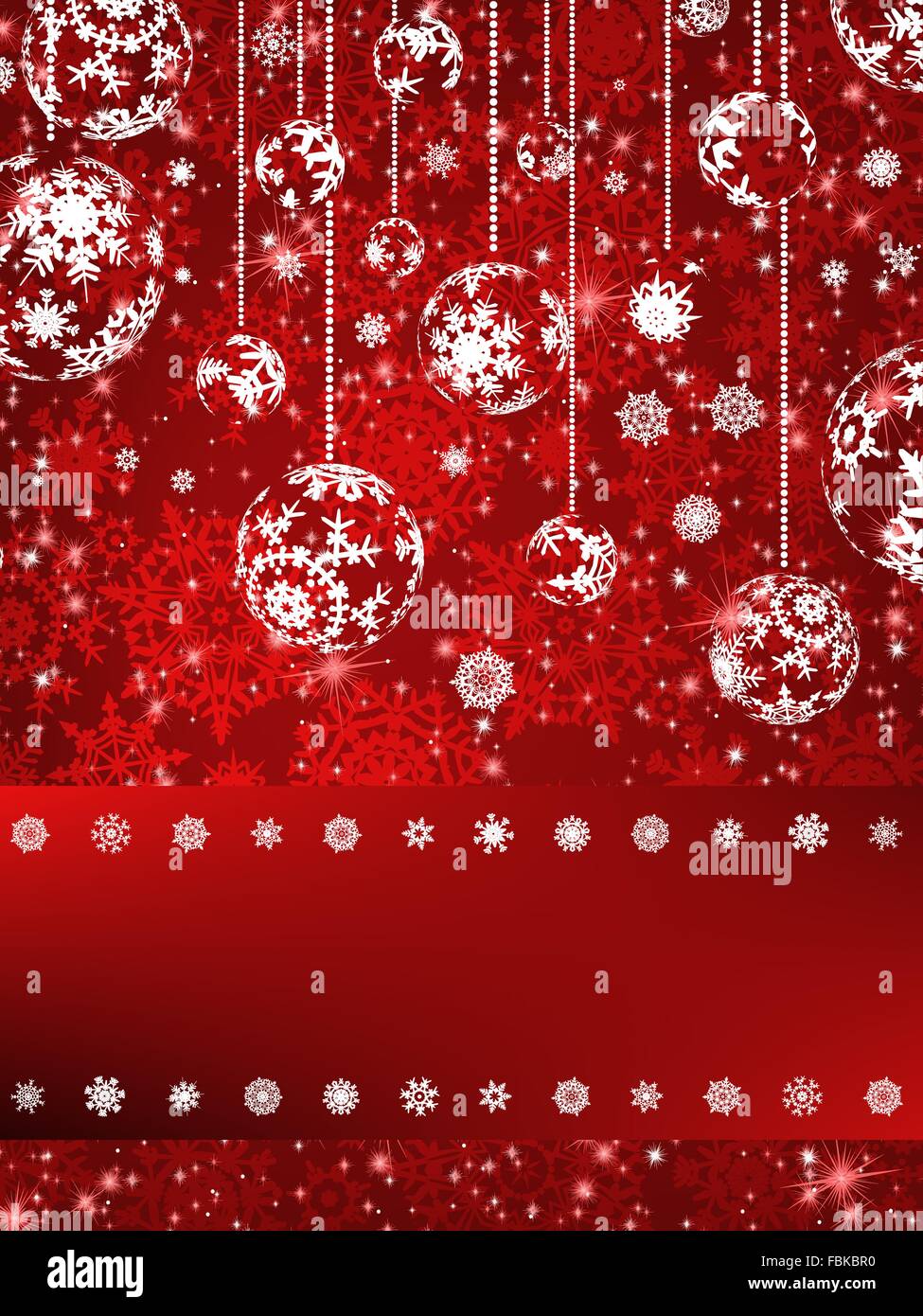 Red christmas balls hang Stock Vector Images - Alamy