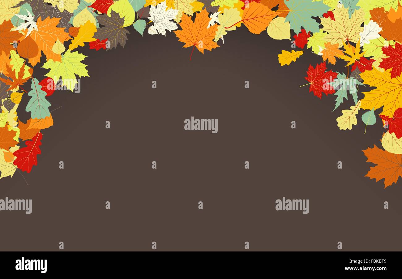 Brown autumnal background. EPS 8 Stock Vector Image & Art - Alamy