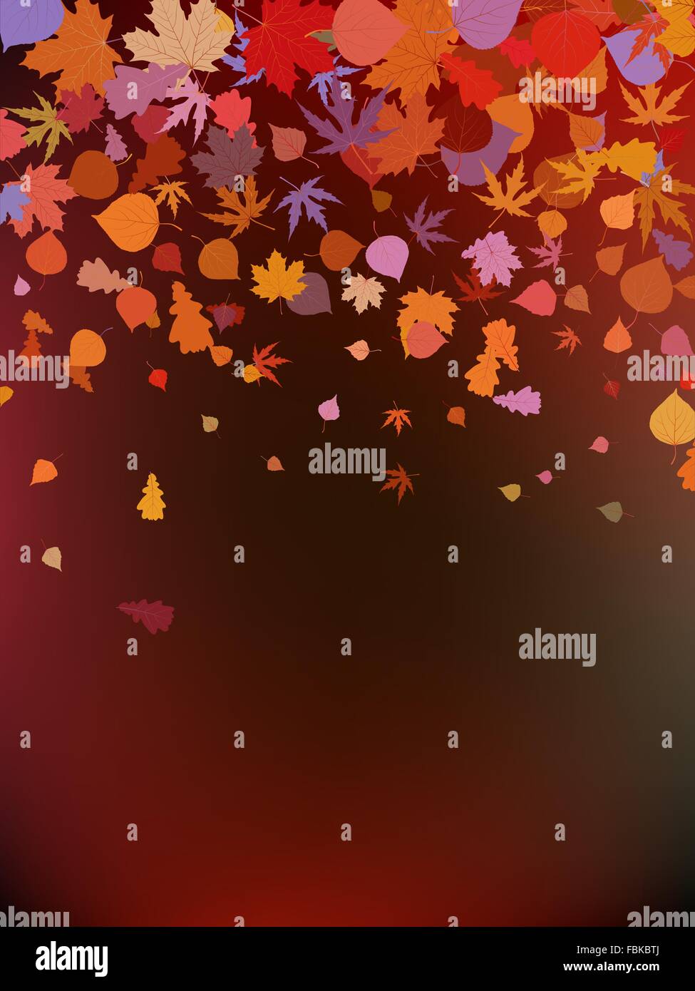 Brown autumnal background. EPS 8 Stock Vector Image & Art - Alamy