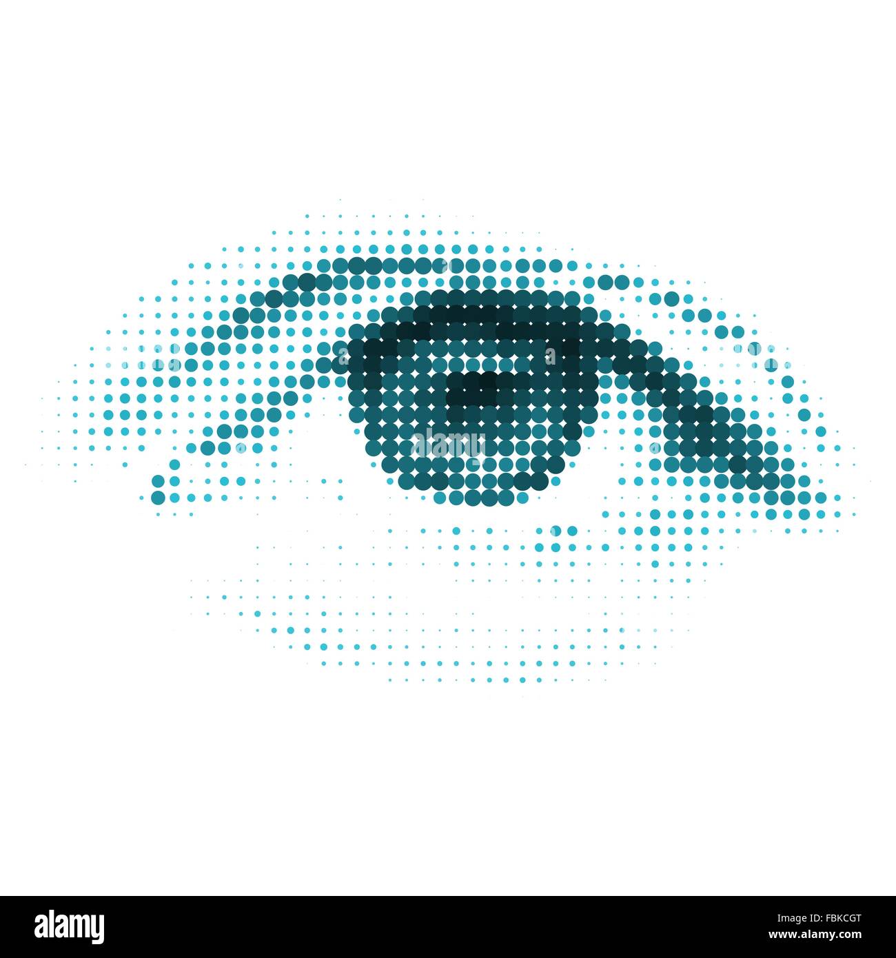 Blue color human digital eye. EPS 8 Stock Vector Image & Art - Alamy