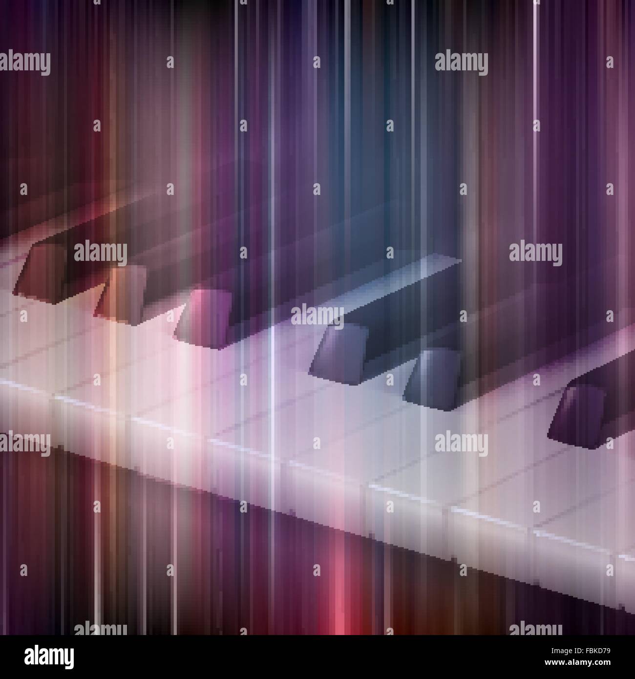 abstract blue music background with piano keys Stock Vector Image & Art ...