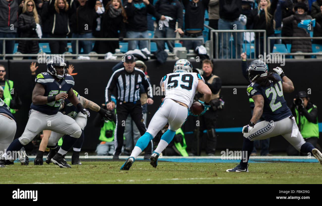 Charlotte, North Carolina, USA. 17th Jan, 2016. Carolina Panthers ...