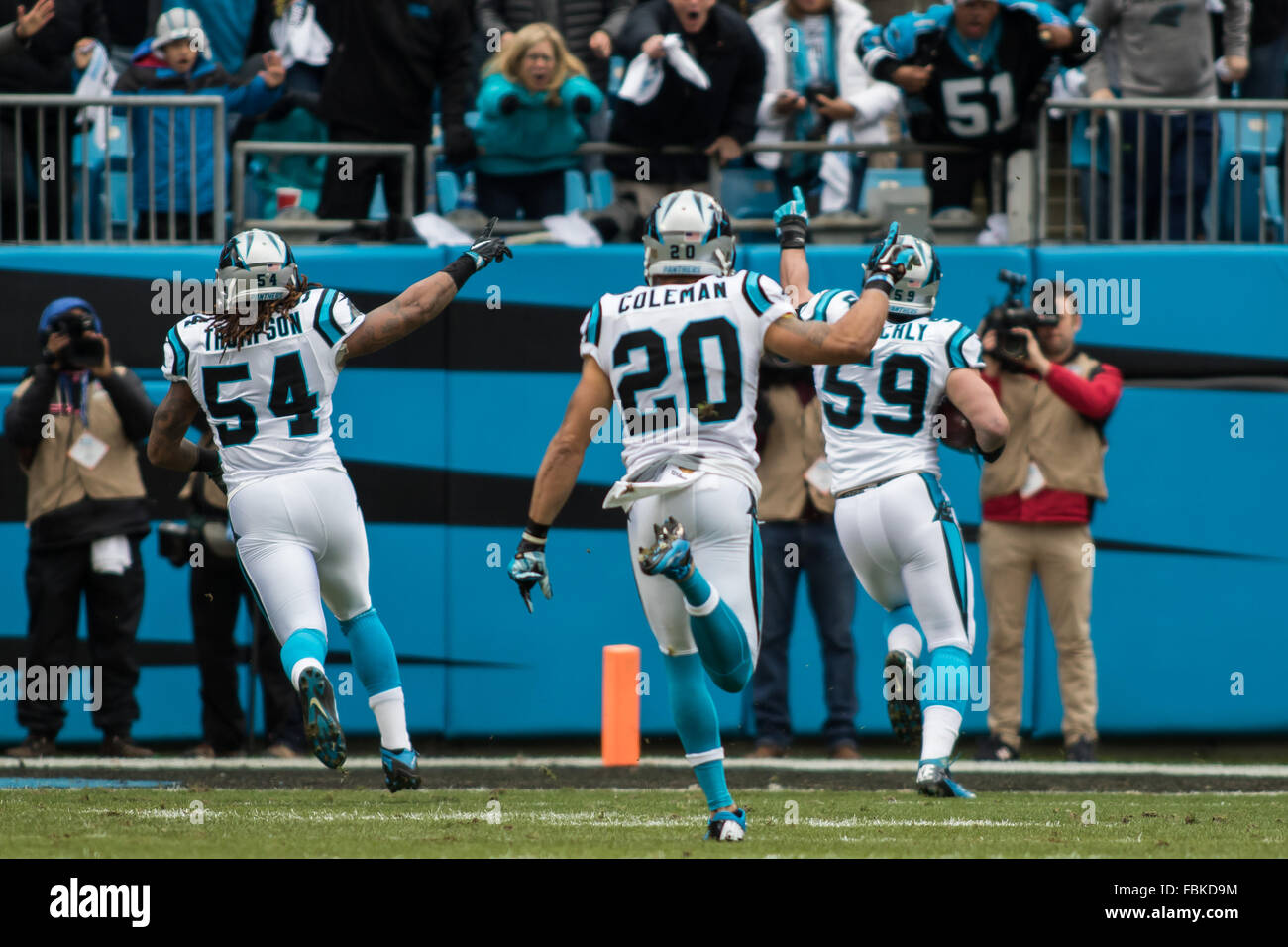 Charlotte, North Carolina, USA. 17th Jan, 2016. Carolina Panthers ...