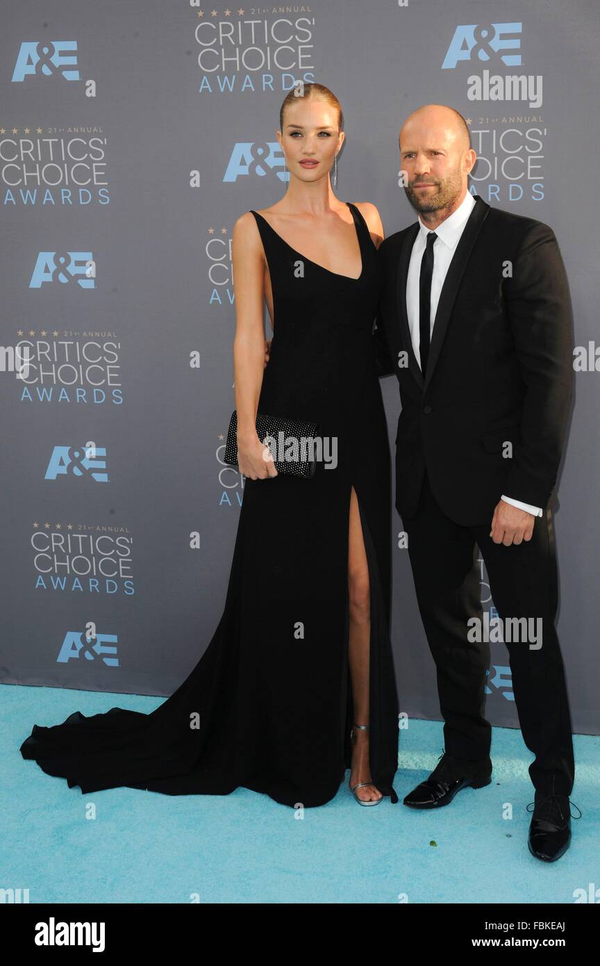 Santa Monica, CA. 17th Jan, 2016. Rosie Huntington-Whiteley, Jason ...