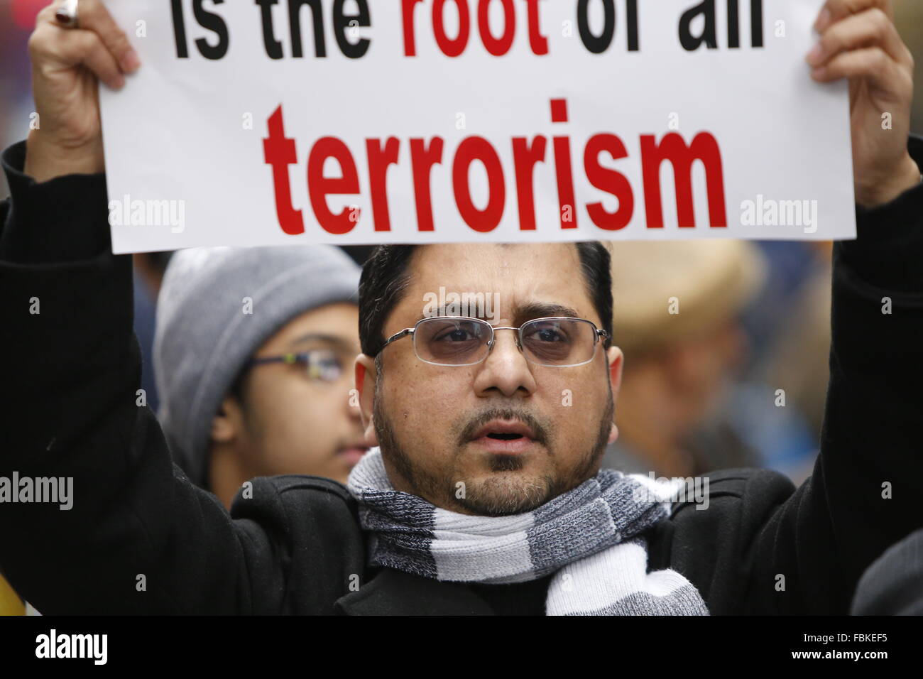 New York City, United States. 17th Jan, 2016. Hundreds of Muslims ...
