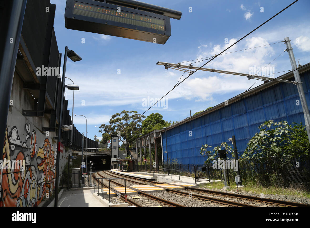 Leichhardt North light rail station in Sydney’s inner west Stock Photo ...