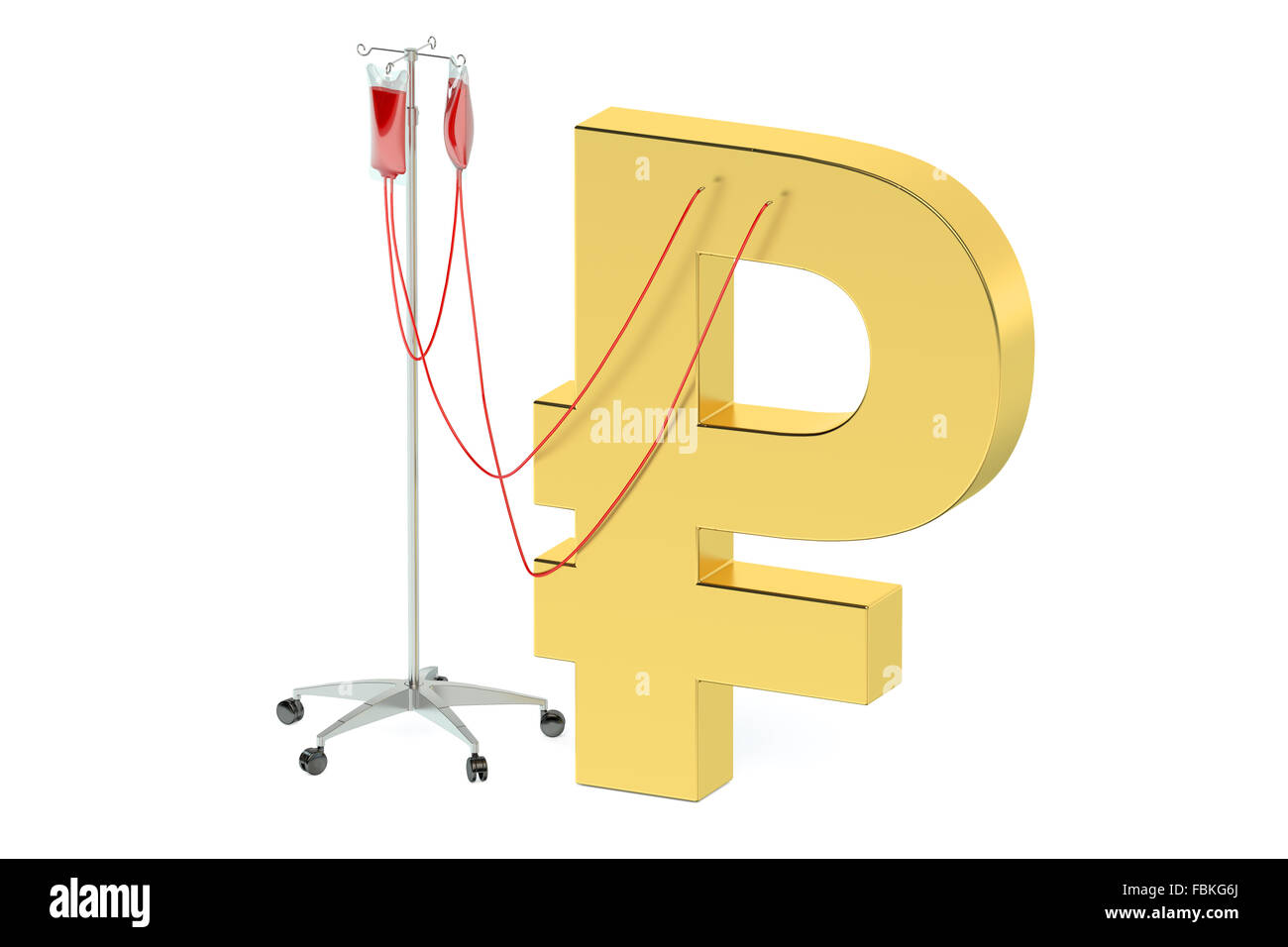 ruble crisis concept isolated on white background Stock Photo - Alamy