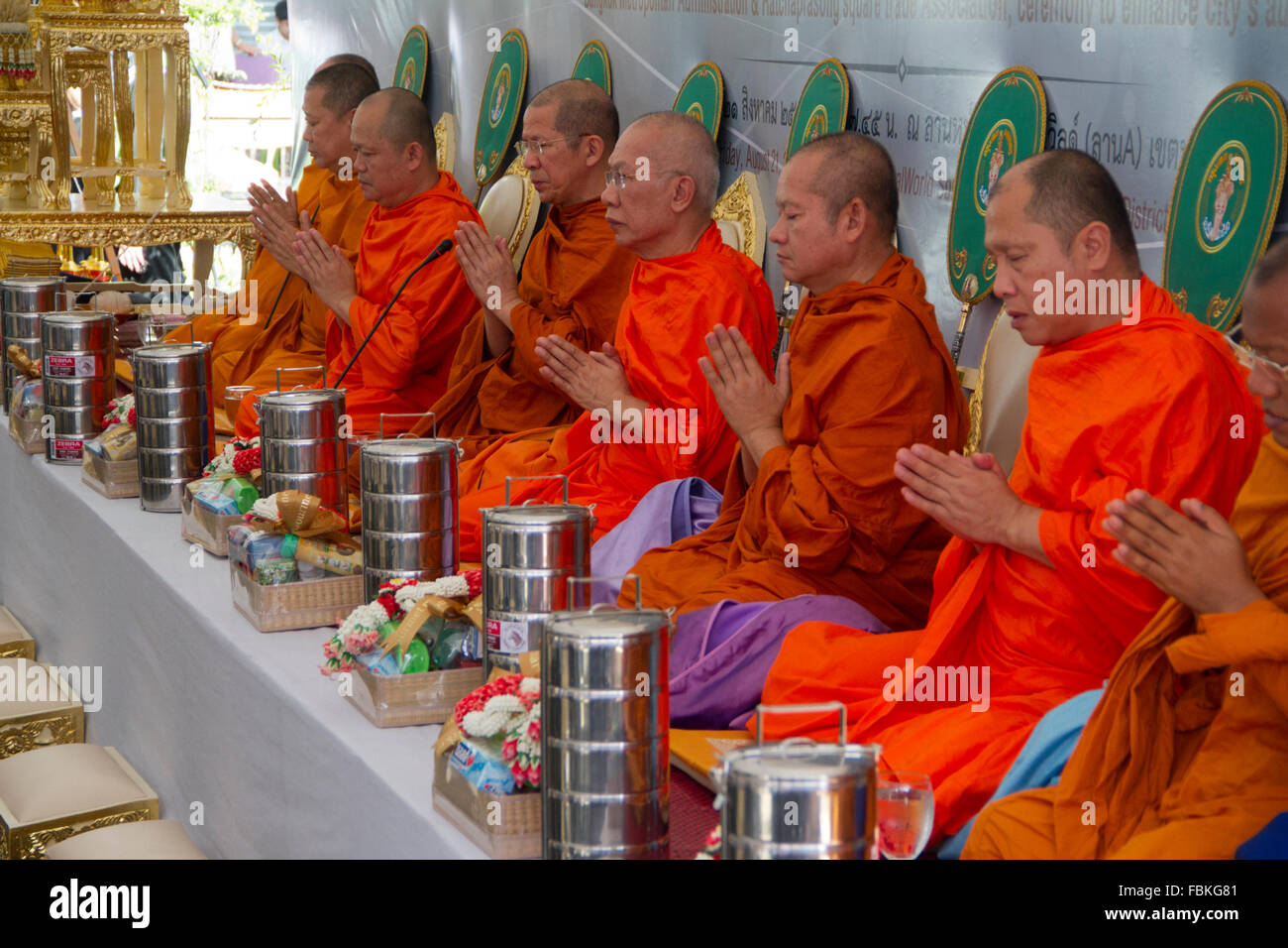 Monks take part in a multi-faith, Buddhist, Islamic, Christian, Sikh ...