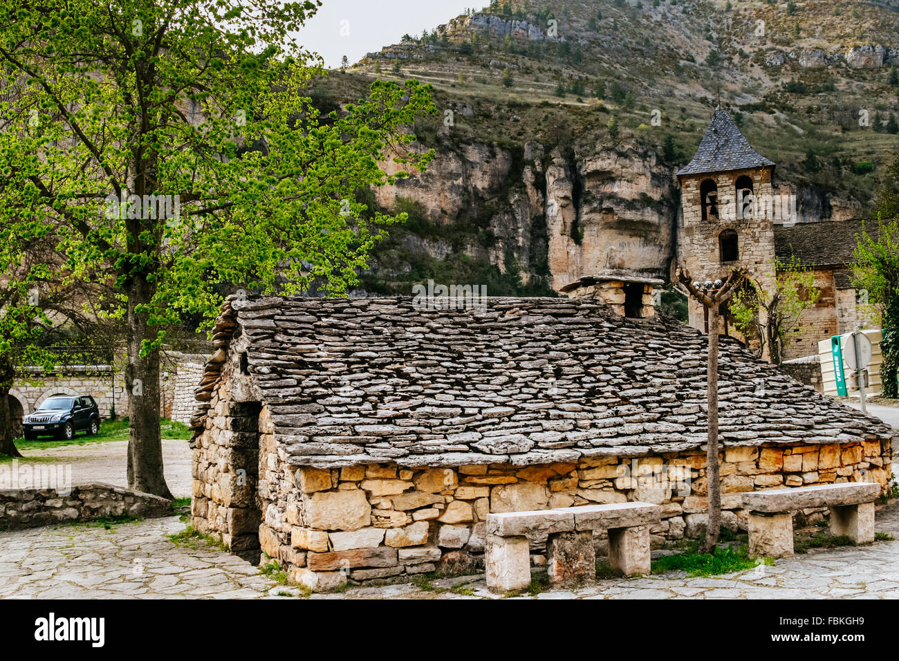 Saint-Chely-du-Tarn, Gorges du Tarn, Sainte-Enimie, Lozere, France ...